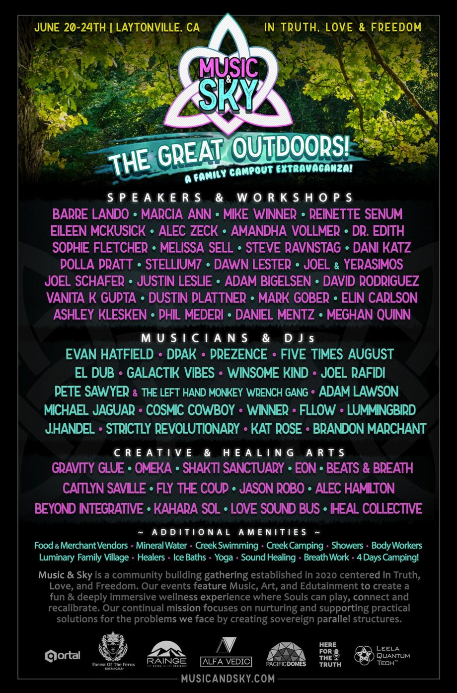 Lineup - Music and Sky